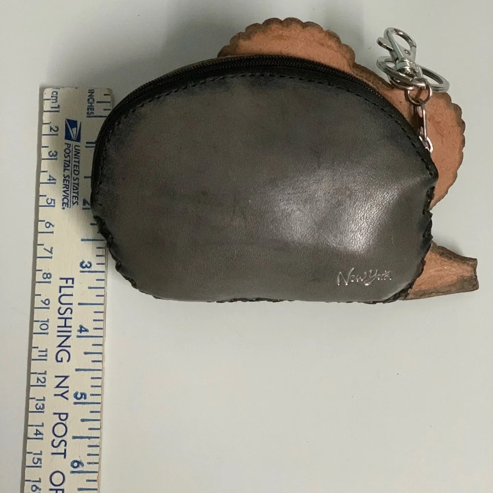 Handmade | Bags | Handmade Gray Leather Koala Coin Purse Cute Animal ...